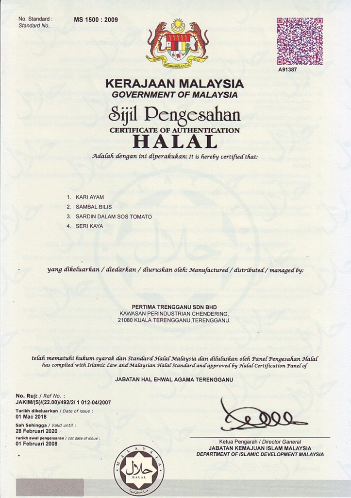 Persijilan – Pertima Trengganu Sdn Bhd